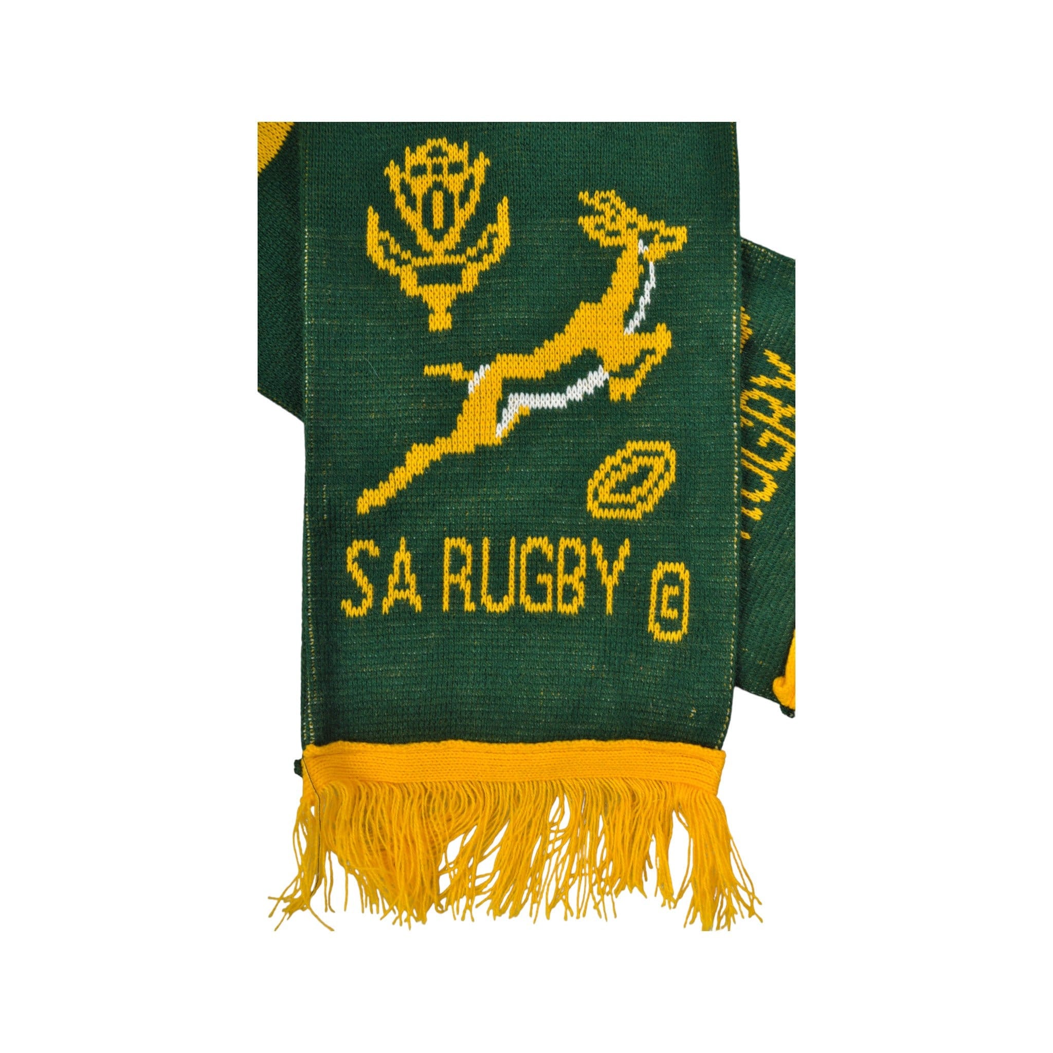 Vintage South African Springboks Rugby Team Scarf Green - Etsy