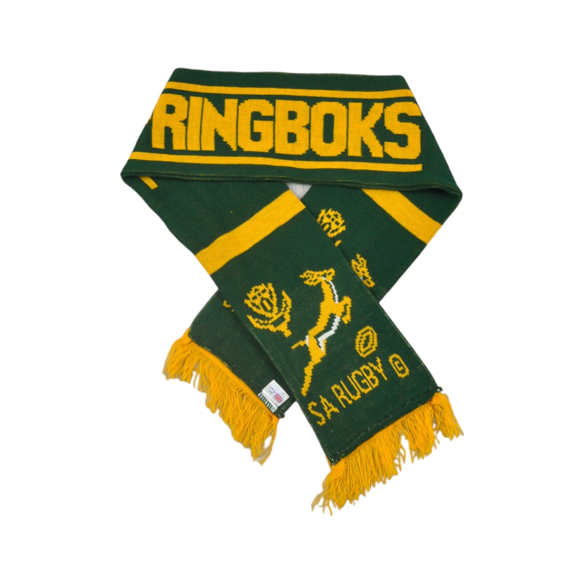 Vintage South African Springboks Rugby Team Scarf Green - Etsy