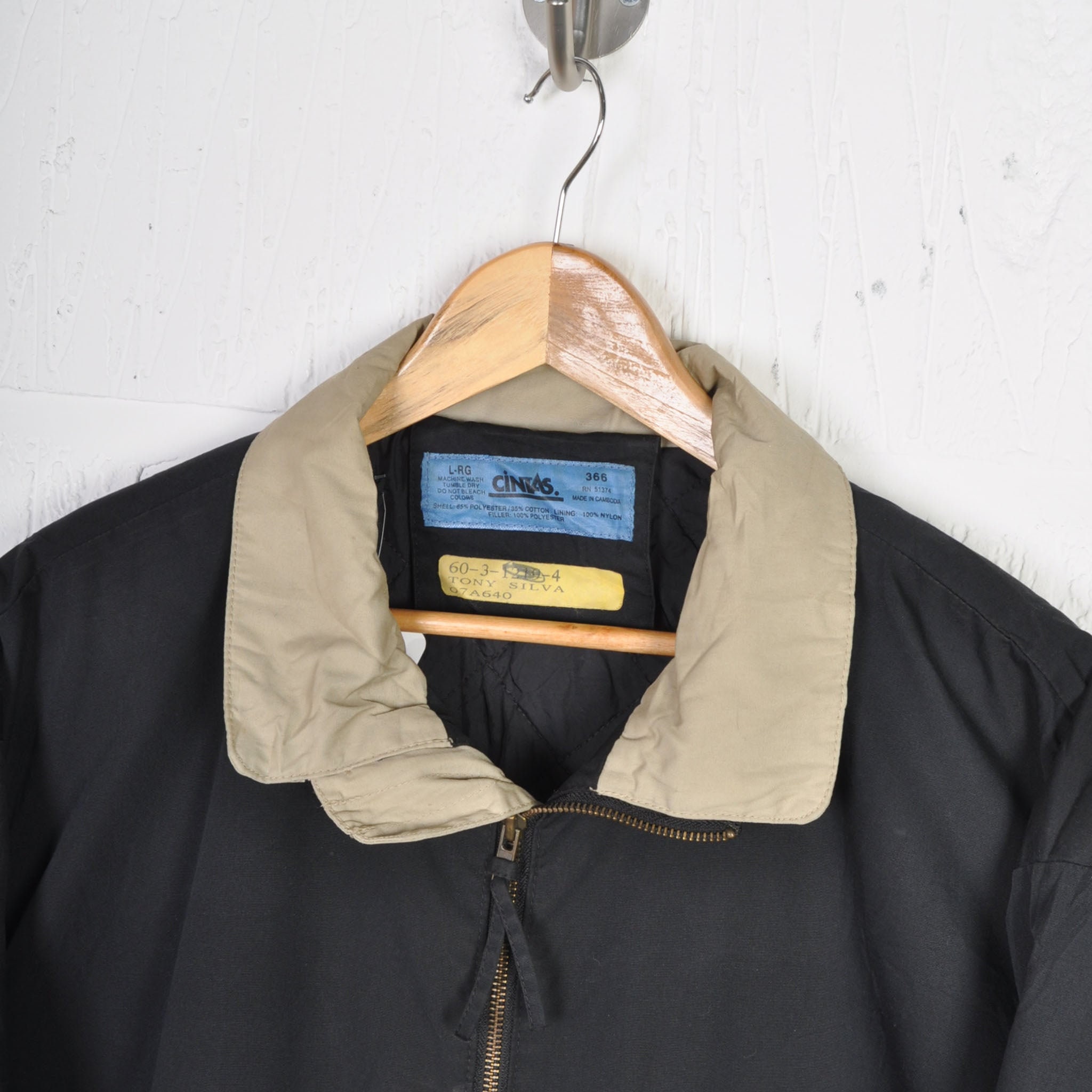 Vintage Cintas Workwear Jacket Black Large - Etsy