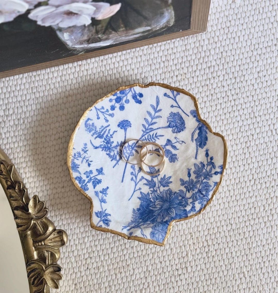 Maine Scallop Shell Decorative Dish - Etsy