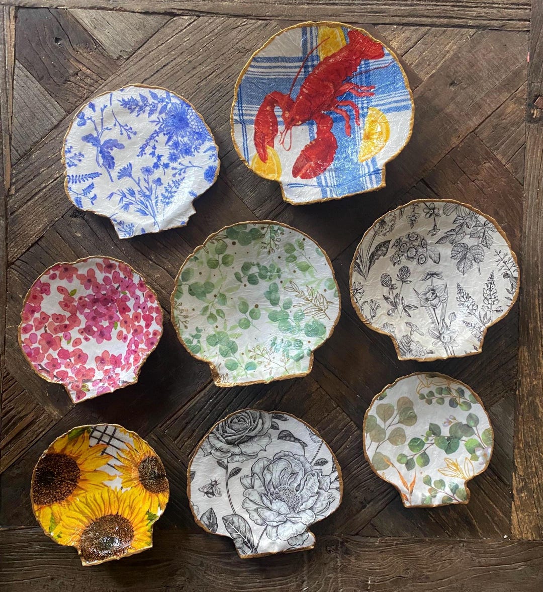 Maine Scallop Shell Decorative Dish - Etsy