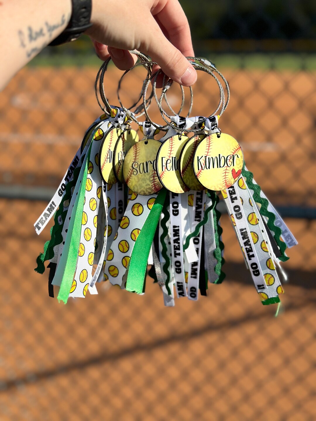 Sports Bag Tag, Tassel Ribbon, Softball Bag, Soccer, Baseball - Etsy