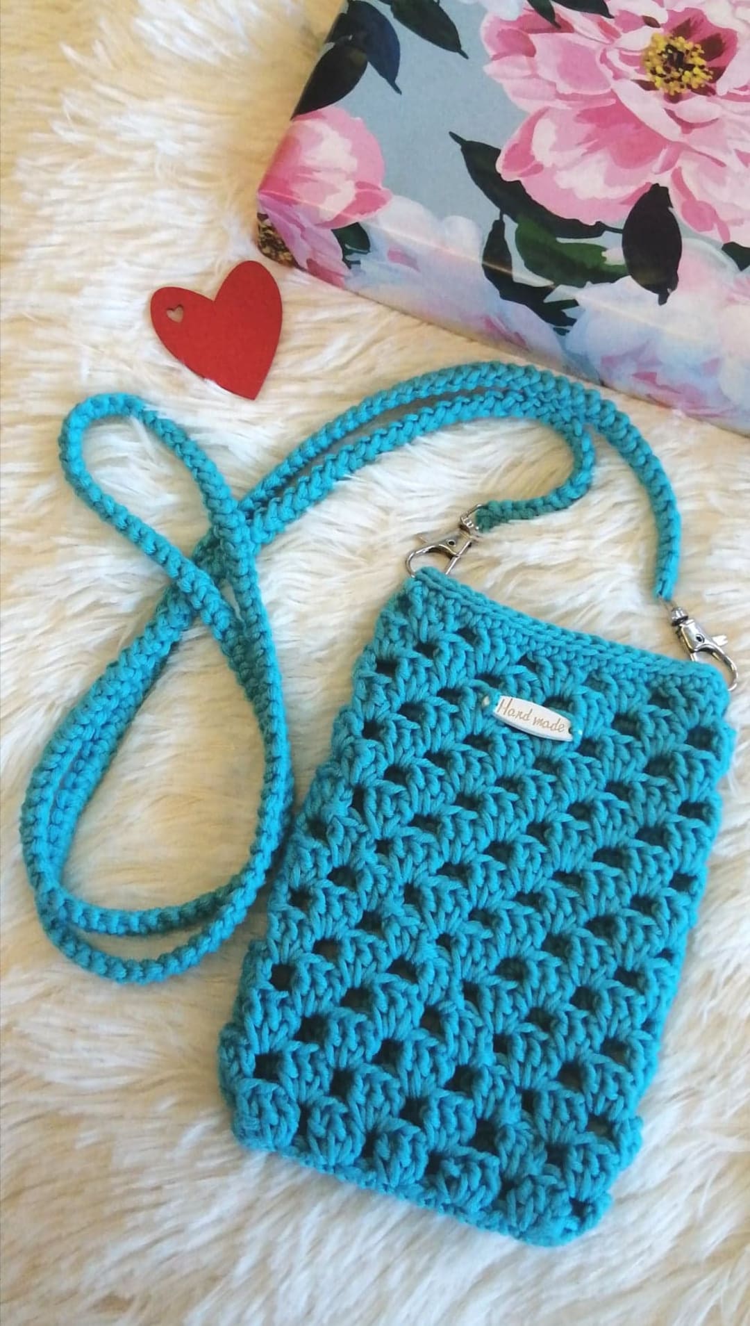 Phone Purse Women Gift Blue Cell Phone Bag Small Crossbody - Etsy UK