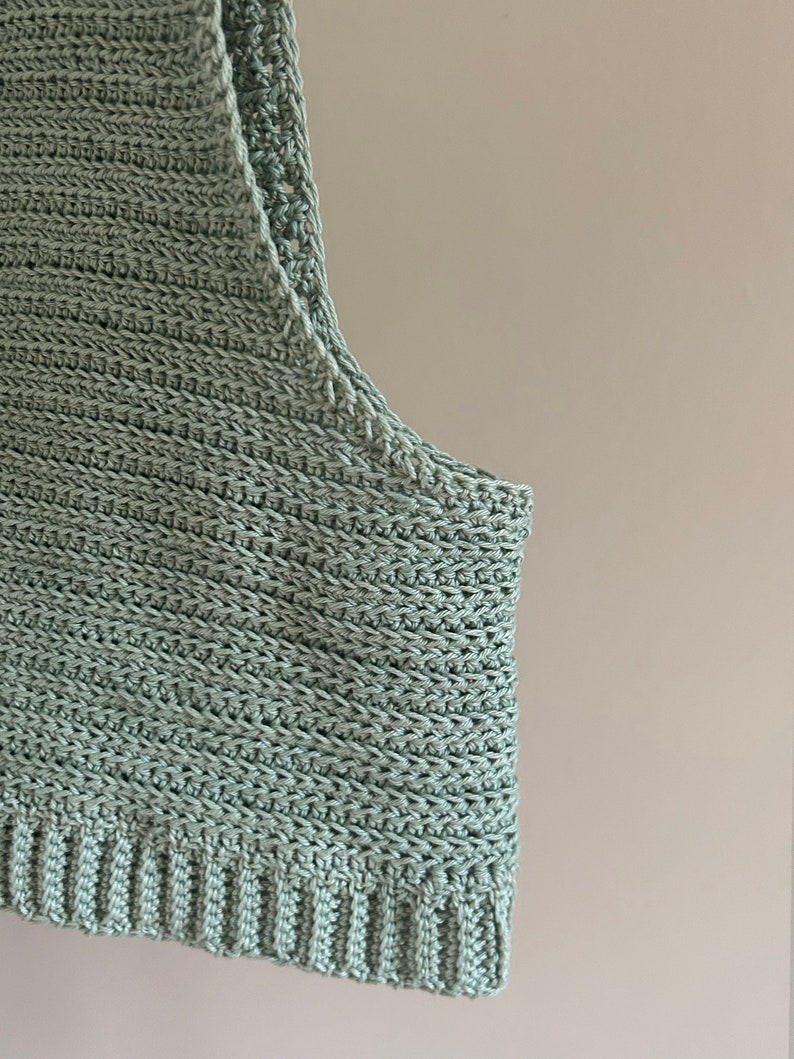 Crochet Vest Top Pattern PDF + Charts and Video Tutorial SIZE SMALL - Etsy
