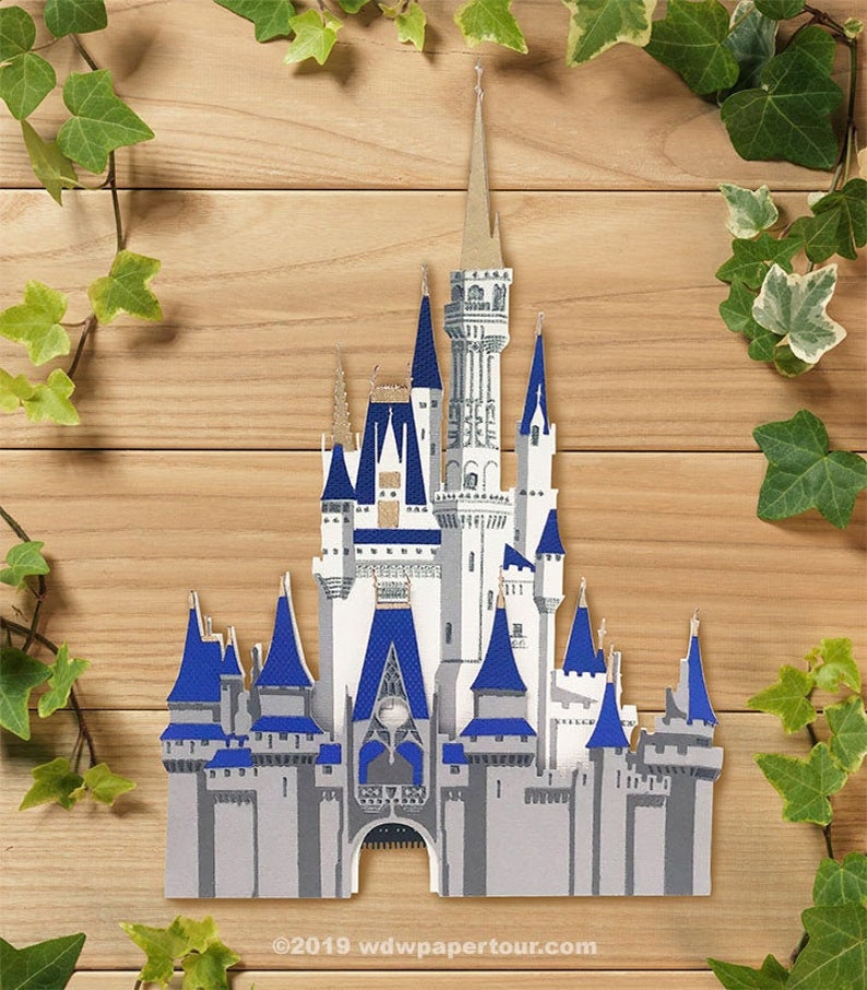 Cinderella Castle Paper Art SVG File for Circuit - Etsy