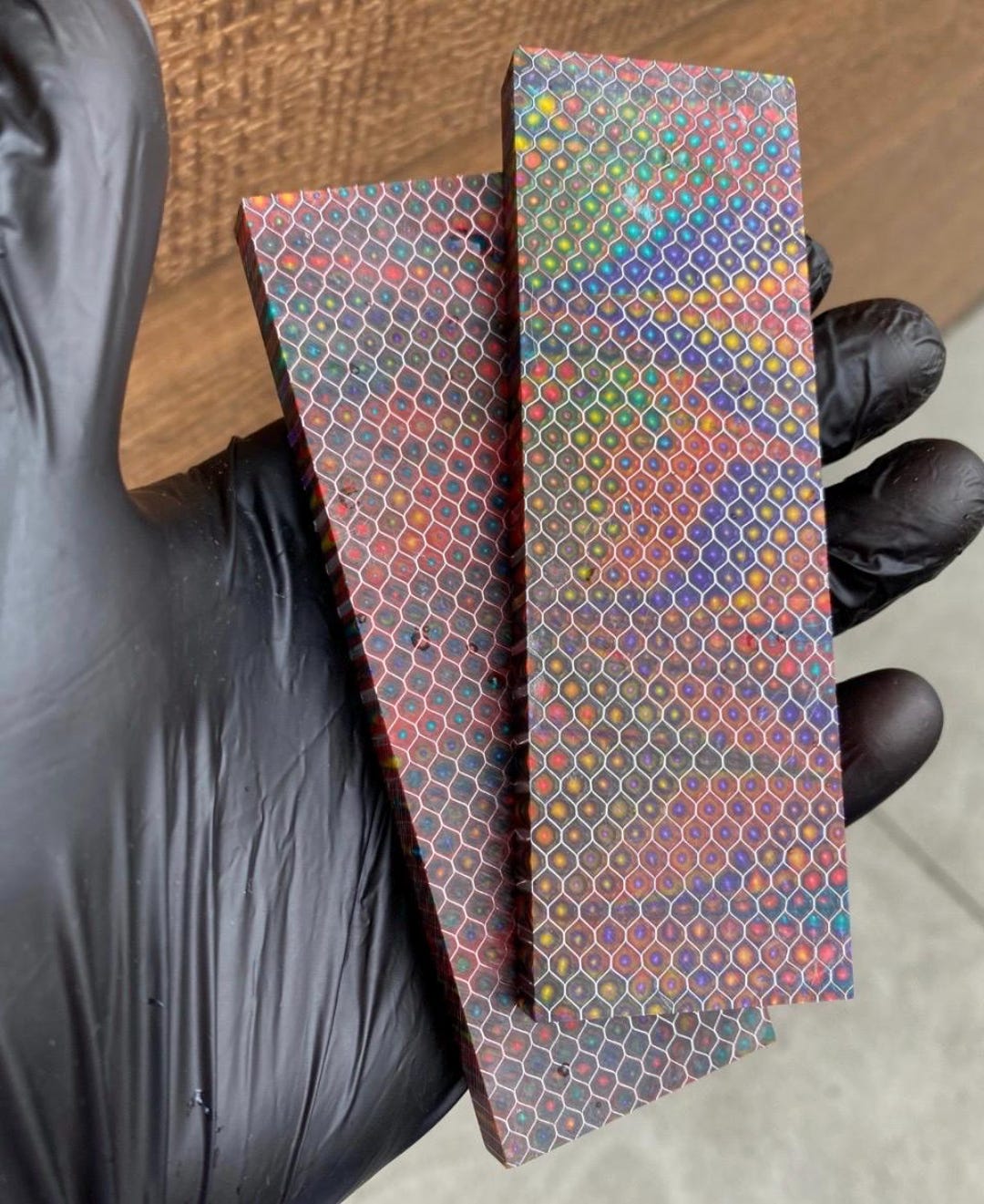 Knife Scales Handles Custom Knife Building • Honeycomb Metel Wire ...