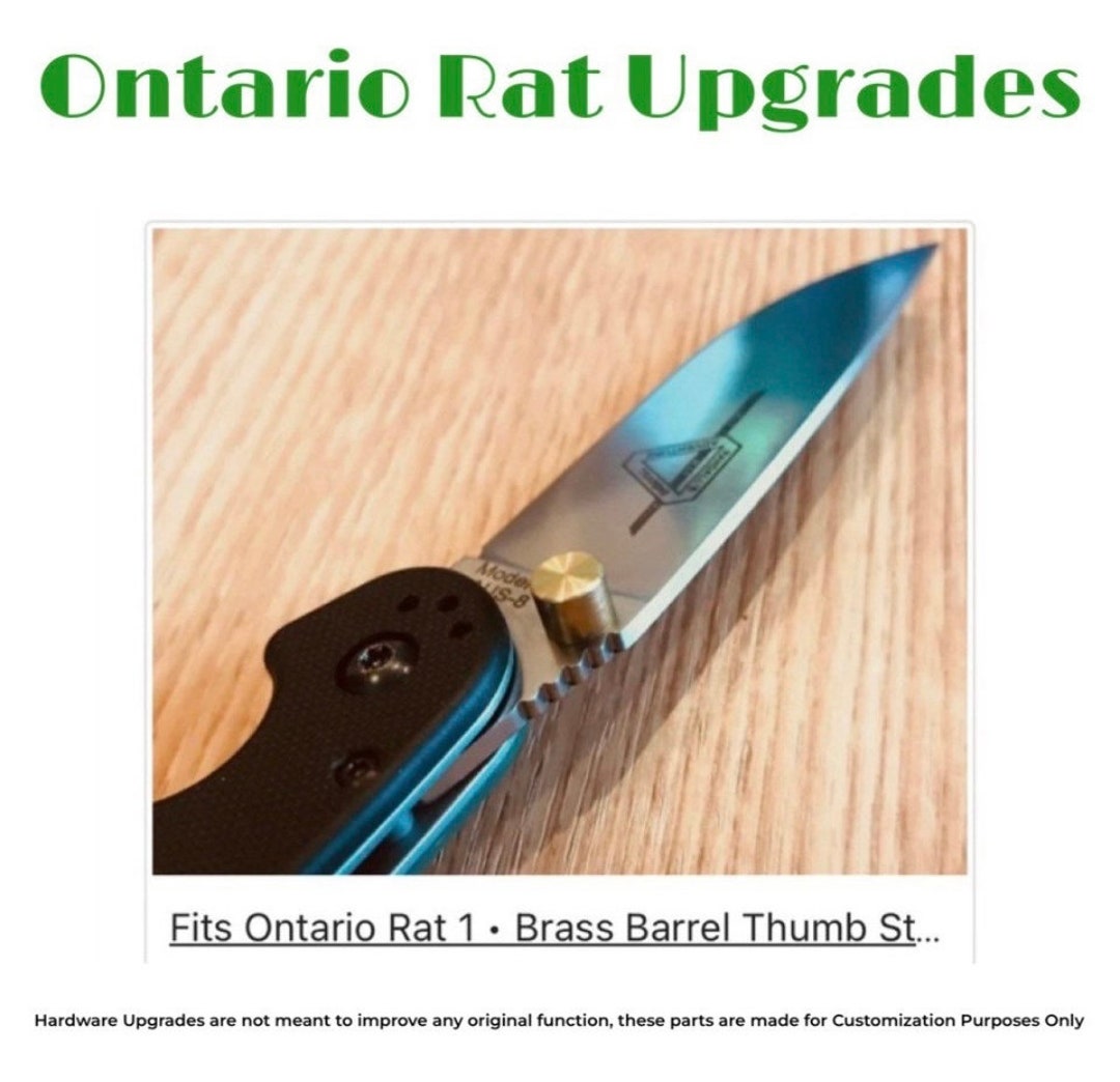 Ontario Rat 1 Rat 2 Barrel Cut Thumb Stud / More Knives Listed / BRASS ...