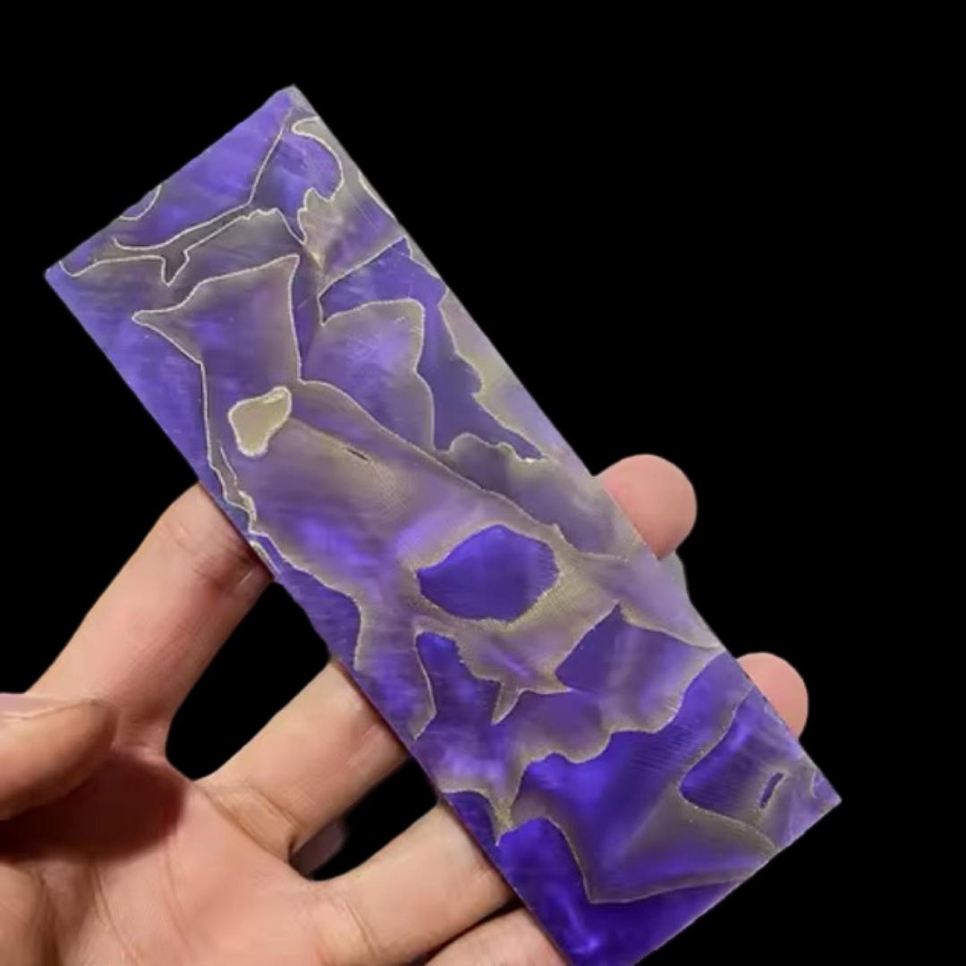 Knife Scales Handles Custom Knife Building Marble Resin Swirl Inlay ...