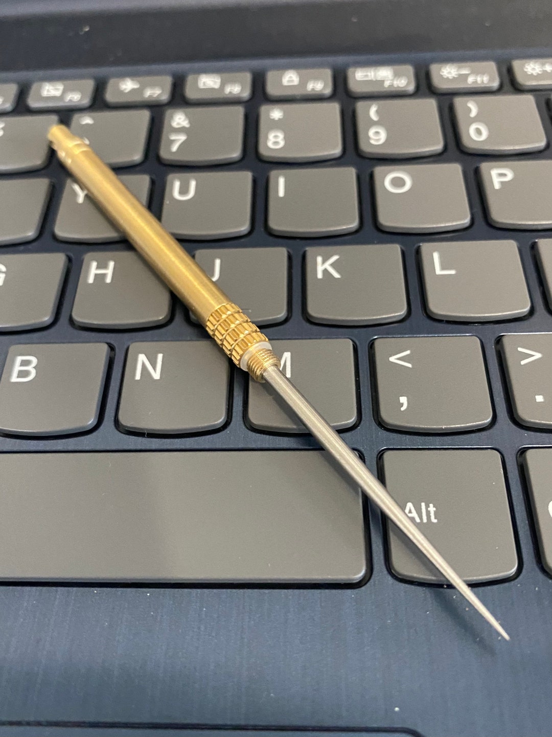 Concealed Mini Toothpick Solid Brass Mini Spike Keychain - Etsy