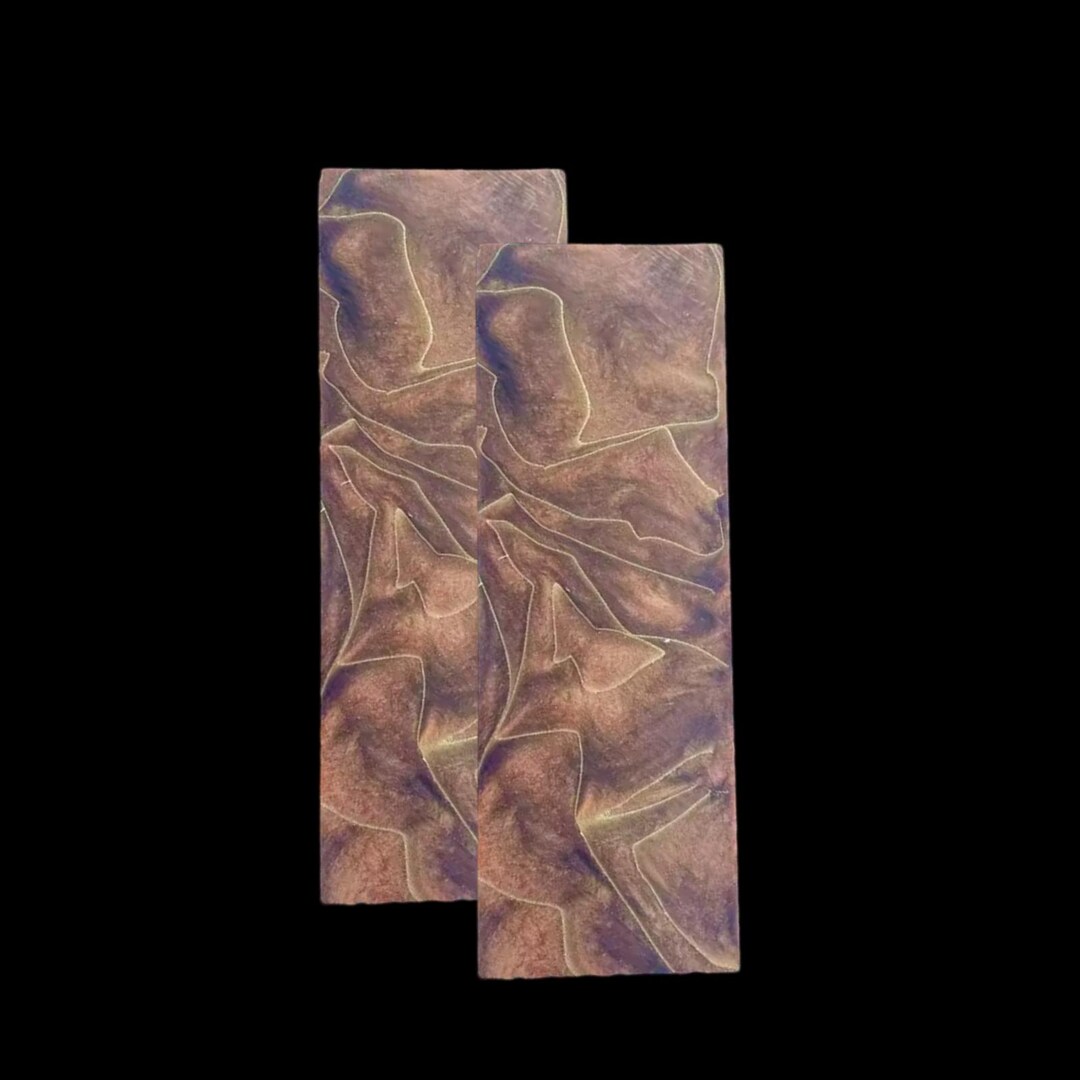 Knife Scales Handles Custom Knife Building • Marble Resin Swirl Inlay ...