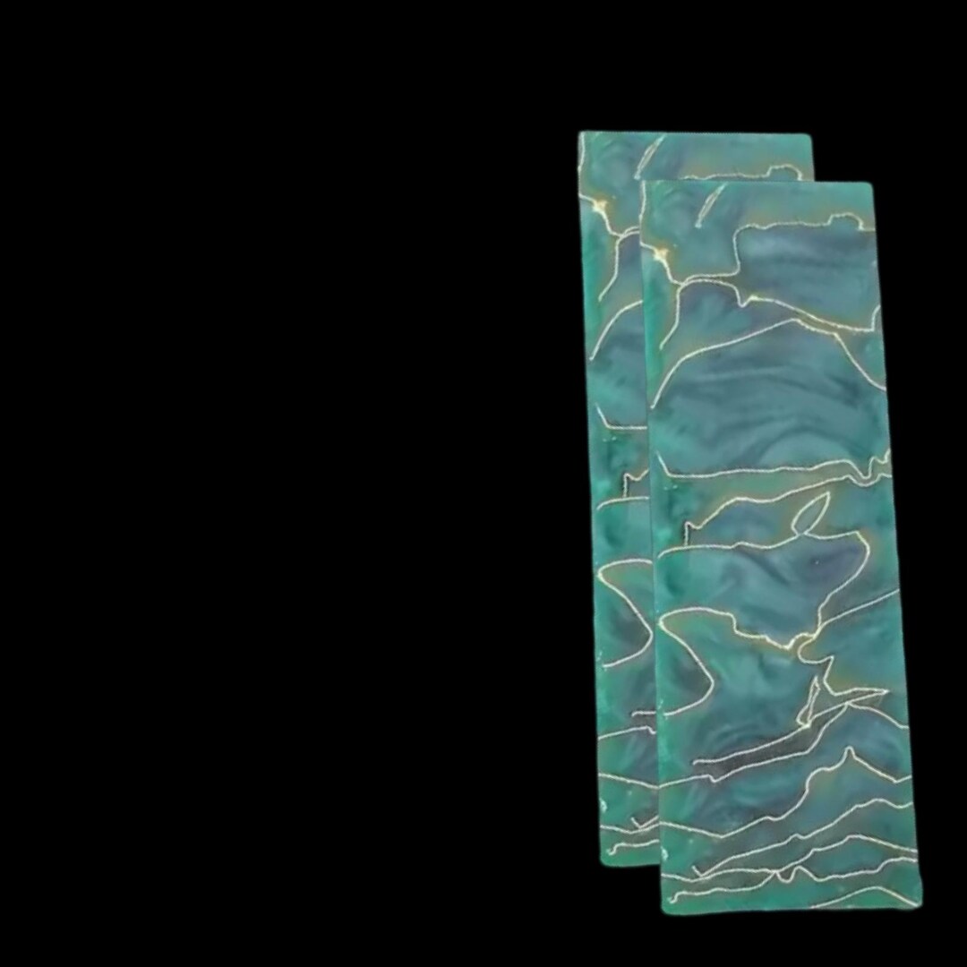 Knife Scales Handles Custom Knife Building • Marble Resin Swirl Inlay ...