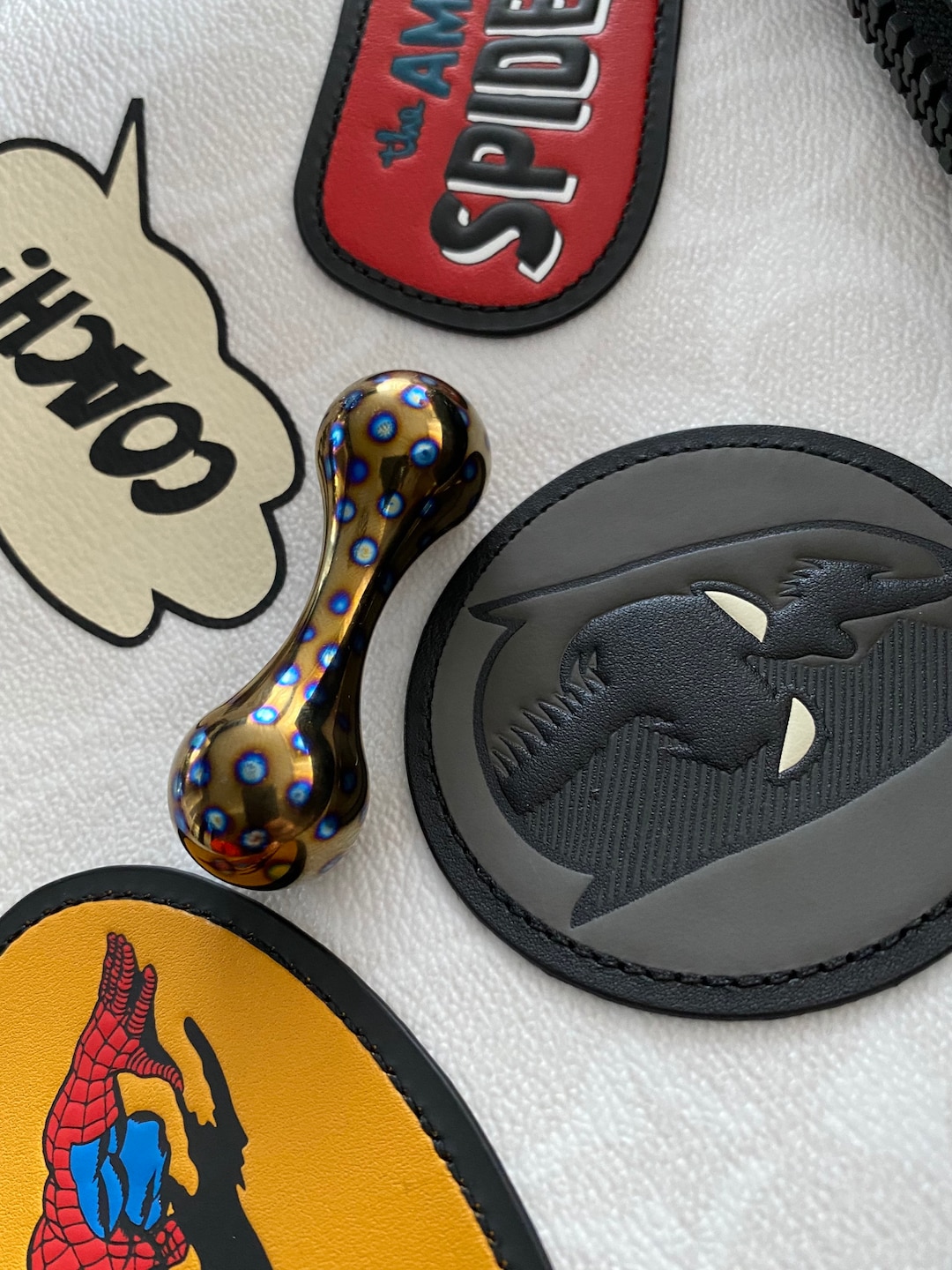 KNUCKLEBONE • the OG Finger Fidget • Solid Titanium Gr5 • Leopard ANO ...