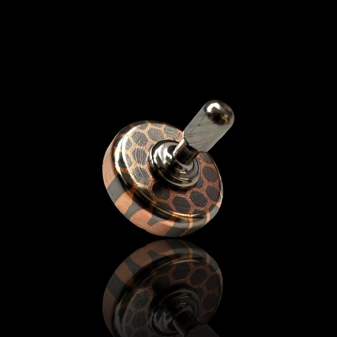 Leopard Series Spinner Top - Gyro / TOP CUSTOM Finish / Solid Titanium ...