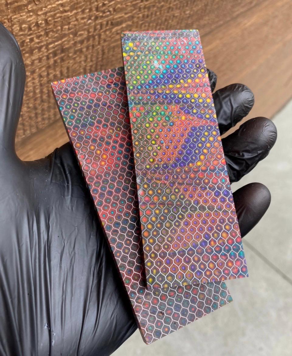 Knife Scales Handles Custom Knife Building • Honeycomb Metel Wire ...