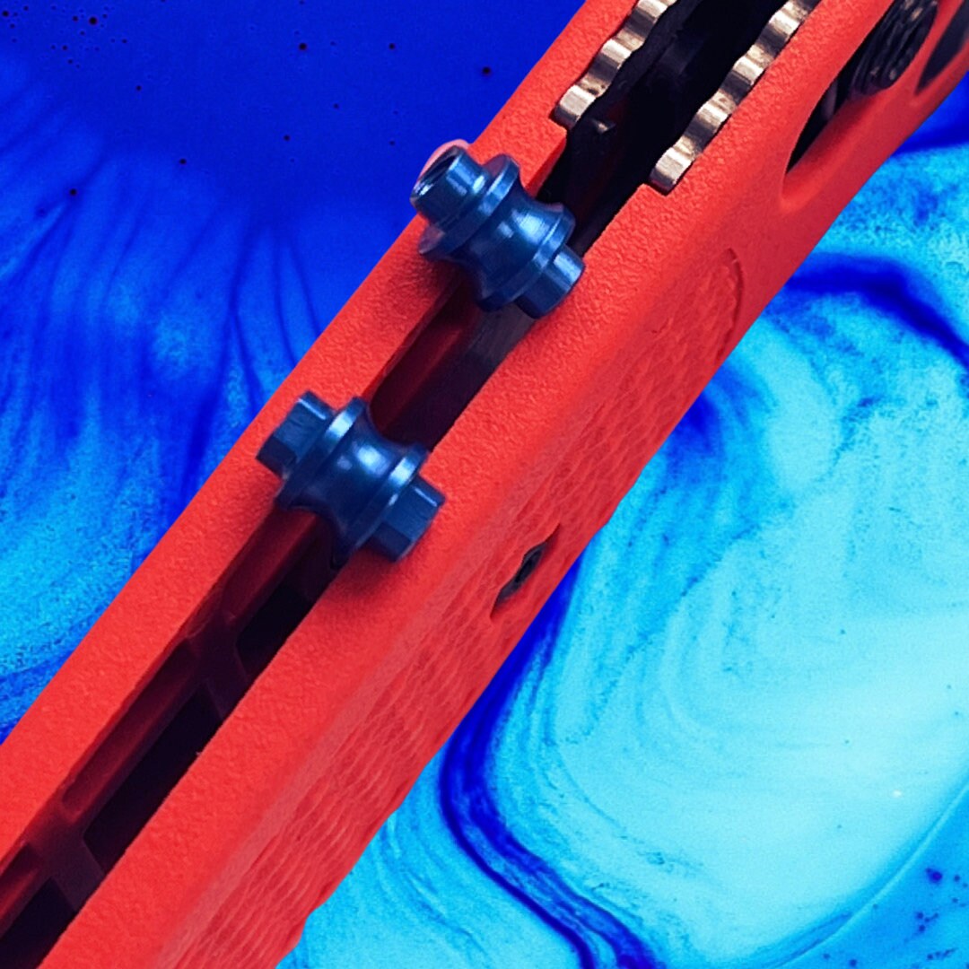 Replacement Scale Barrel Spacers Blue Aluminium Benchmade Bugout Mini ...