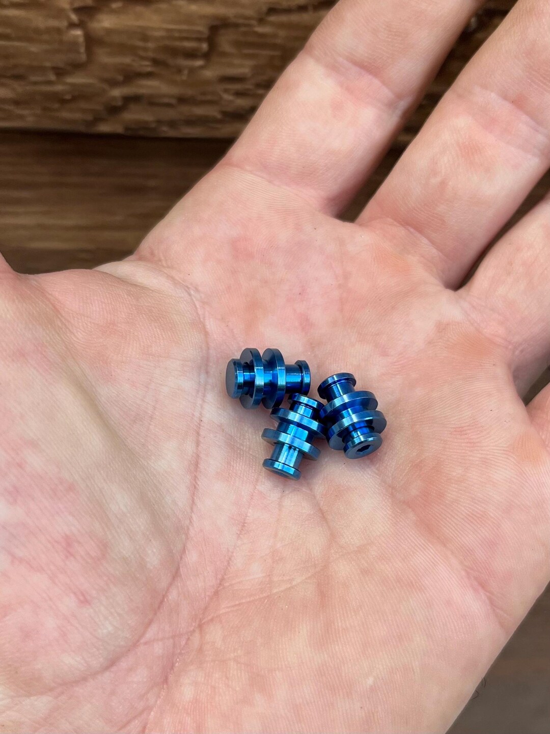 Blue Titanium Replacement Scale Screws and Spacers Hardware Kit / Fits ...