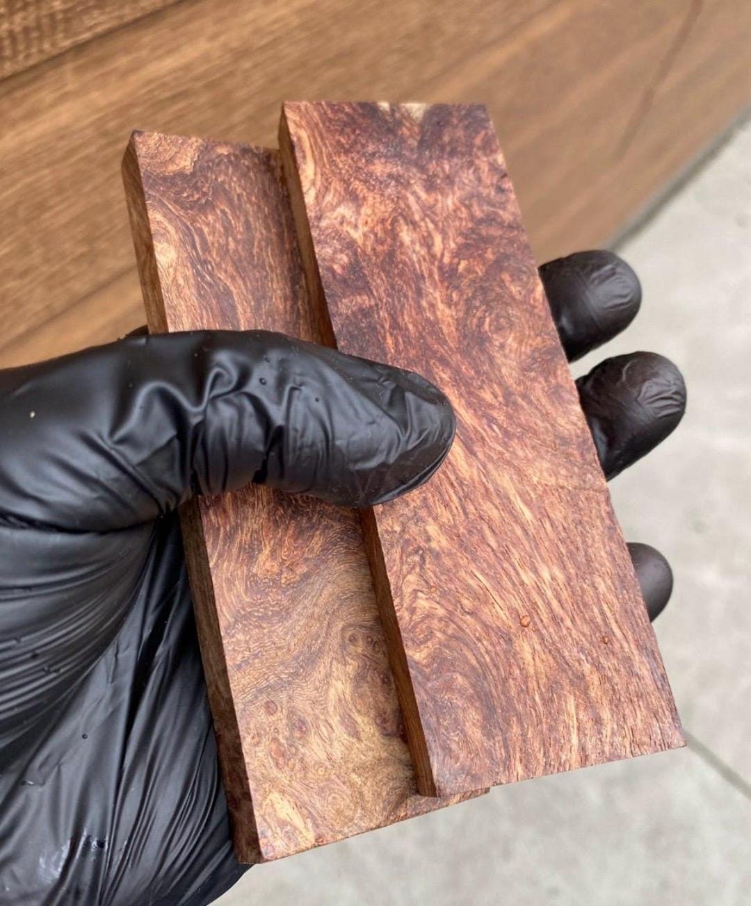Knife Making Handles Custom Knife Scales • BURMESE ROSEWOOD • DYI ...