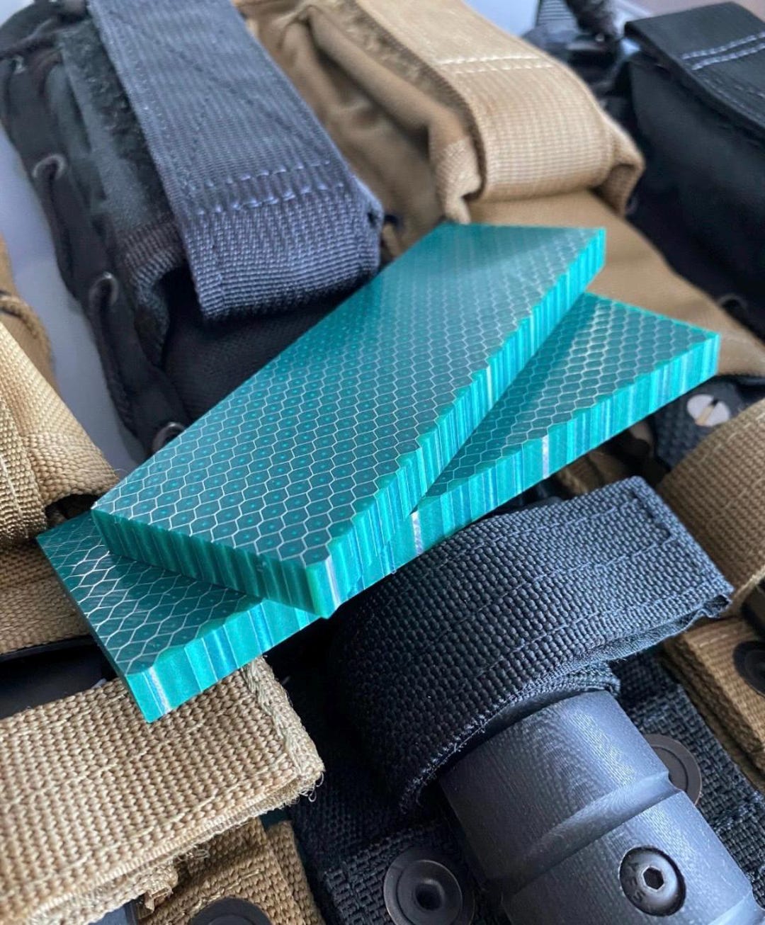 Knife Scales Handles Custom Knife Building • Honeycomb Metel Wire ...
