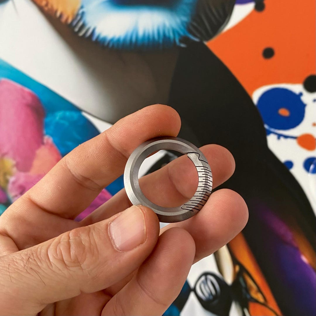 DIGI Titanium Split Ring / Ultralight - Ultra Strong / Grade 5 Titanium ...