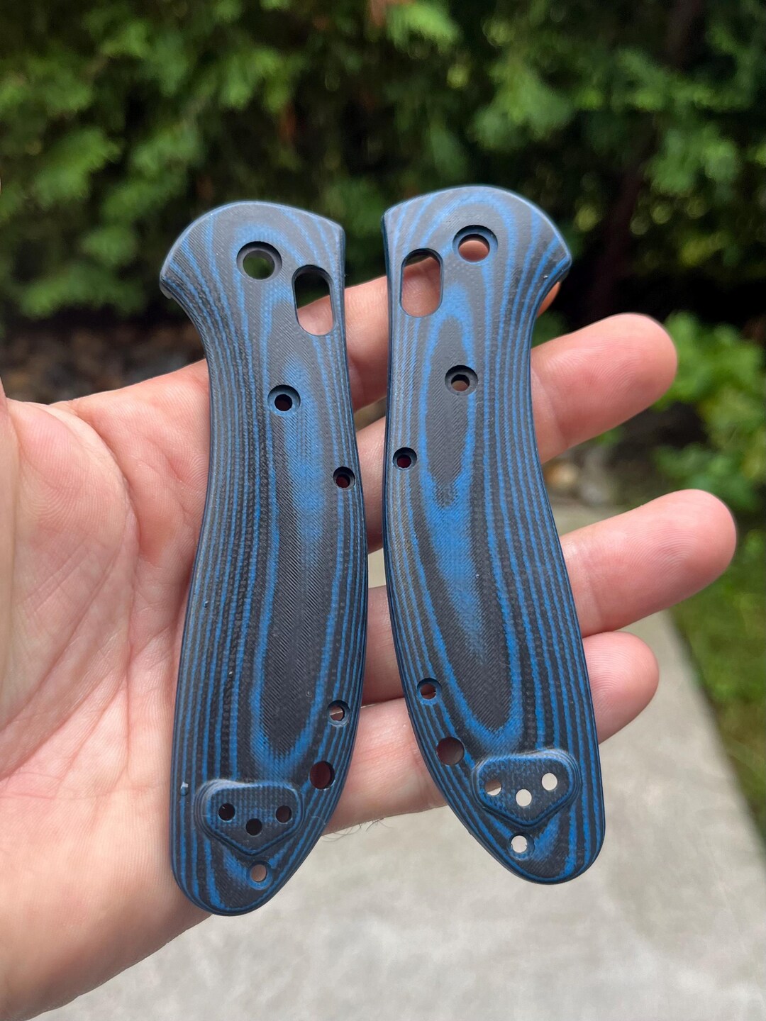 Benchmade Griptilian Replacment Scale Set G-10 BLUE full Sized ...