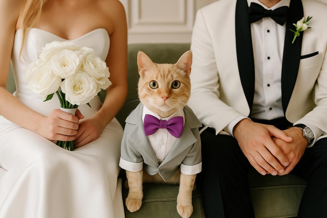 Cat Tuxedo: 4-piece Formal Suit With Bow Tie - Etsy