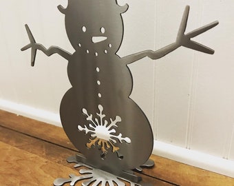 Metal snowman | Etsy