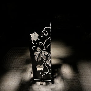 Garden Column - Garden Pillar - Grape Vine / Steel Metal Art / Metal ...