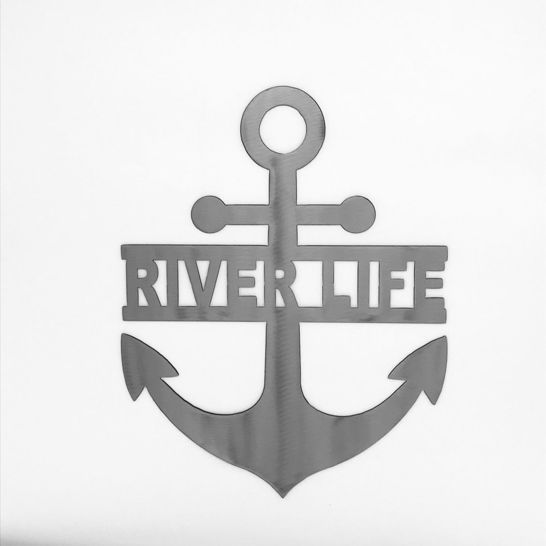 River Life / Metal Wall Art / Metal Home Decor / Steel Wall Decor ...