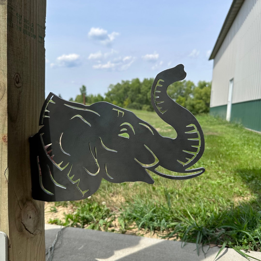 Elephant - Steel Metal Art / Metal Decor / Outdoor Decor / Metal Sign ...