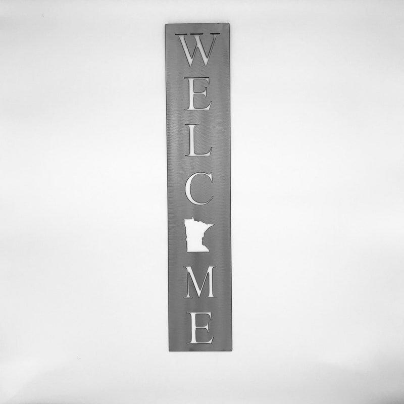 Steel Welcome Sign - Etsy