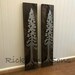 Set of Pine Tree on Knotty Alder / Wood and Metal Signs / Modern Sign ...