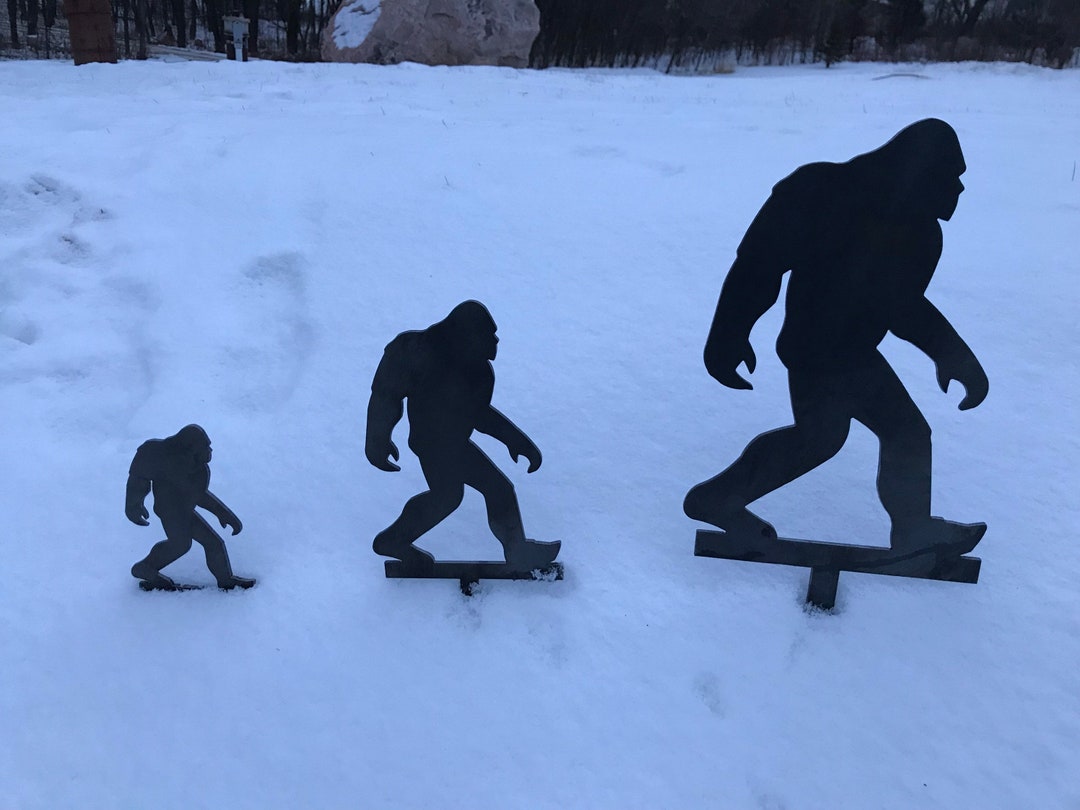 Sasquatch Yard Stake - Big Foot - Steel Metal Art / Metal Decor ...