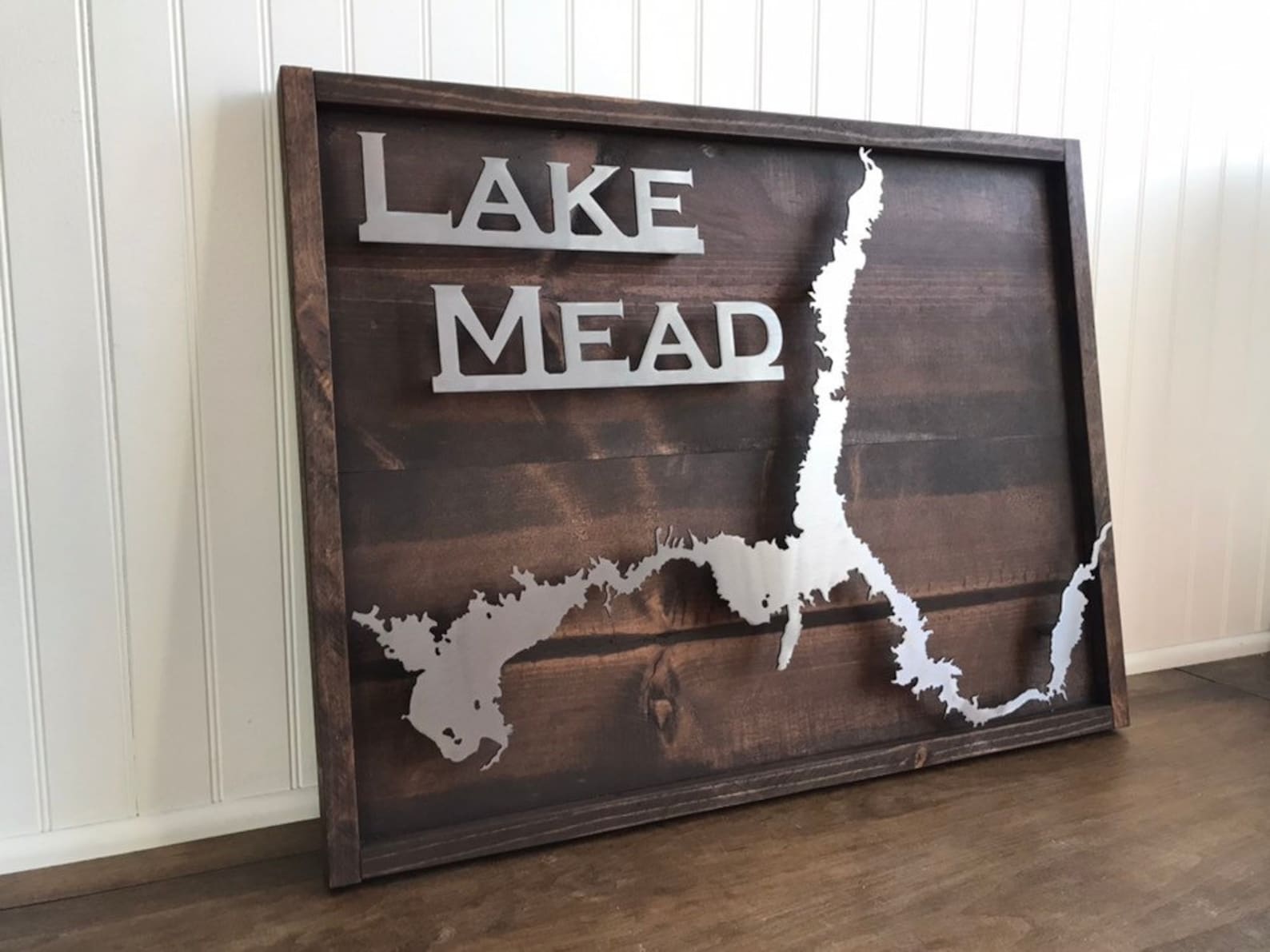 Custom Lake Signs ANY LAKE! 18"x24"/ Wood and Metal Lake Signs / Rustic ...