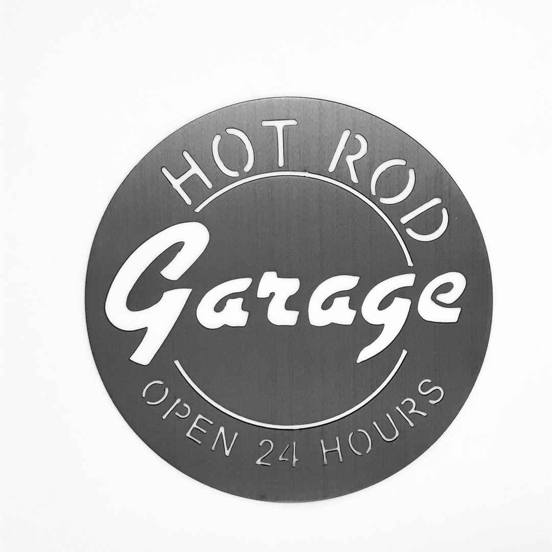 Hot Rod Garage - Steel Wall Decor / Metal Wall Art / Metal Home Decor ...