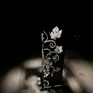 Garden Column - Garden Pillar - Grape Vine / Steel Metal Art / Metal ...