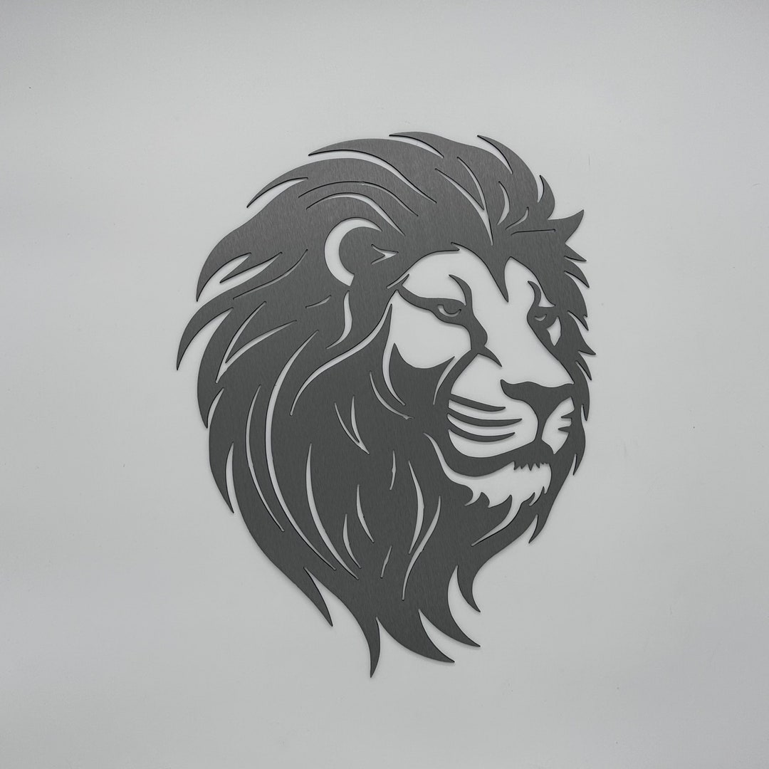 Lion Head / Metal Wall Art / Metal Home Decor / Steel Wall Decor ...