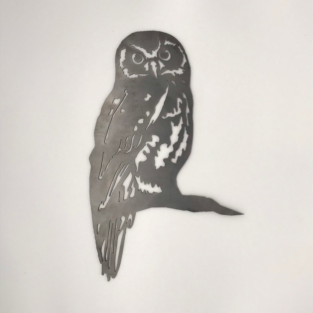 Owl - Steel Metal Art / Metal Decor / Steel Wall Decor / Metal Sign ...