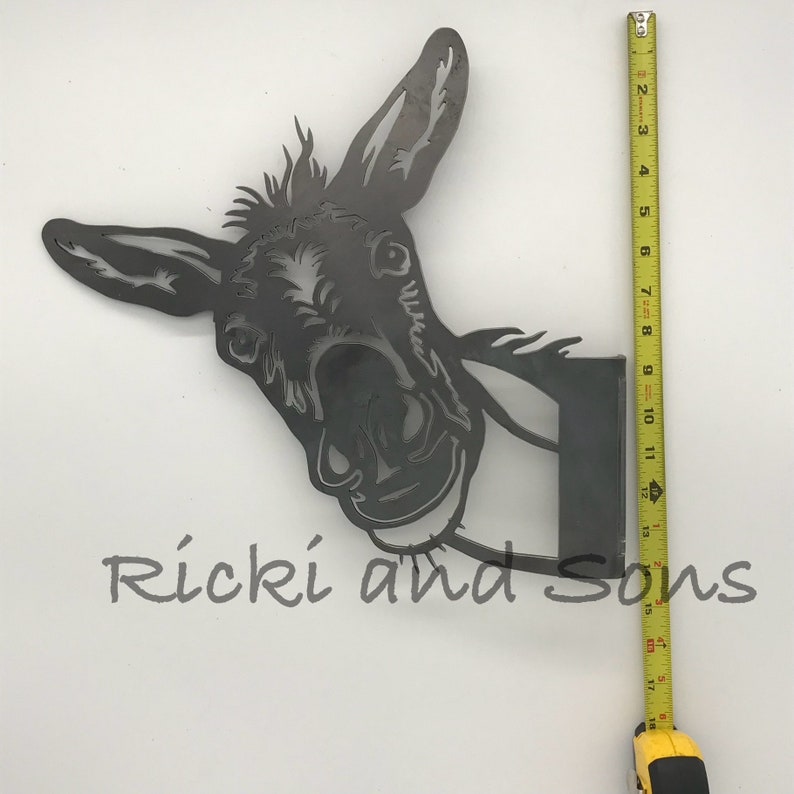 Donkey - Steel Metal Art / Metal Decor / Outdoor Decor / Metal Sign - Etsy