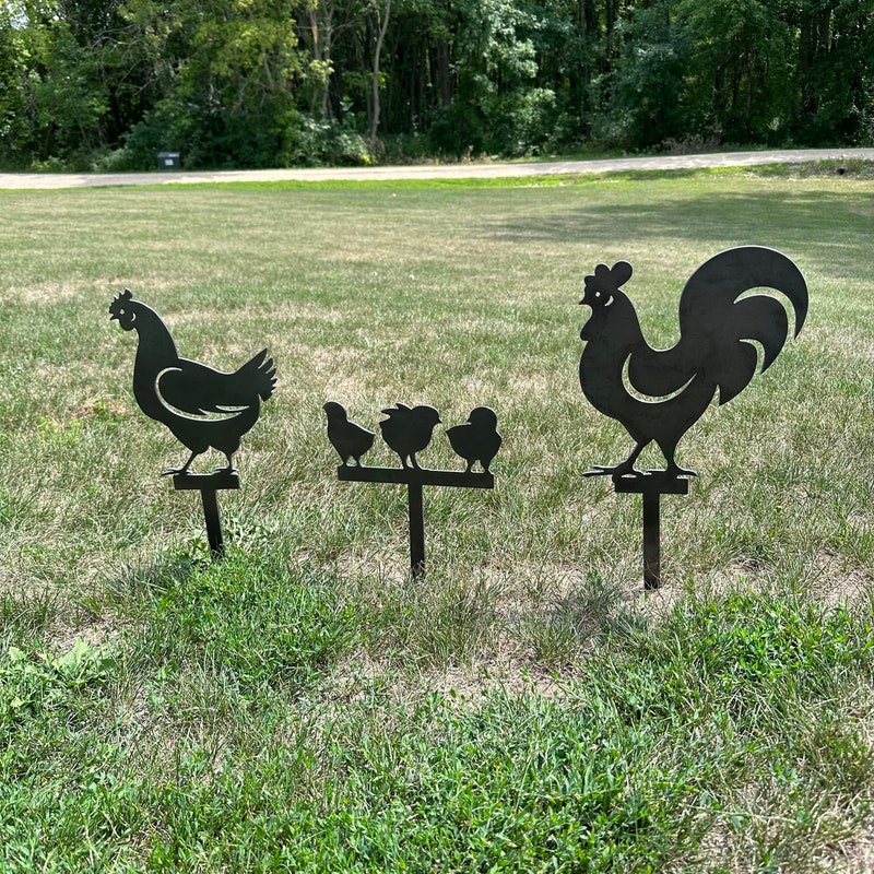 Metal Chicken Art - Etsy