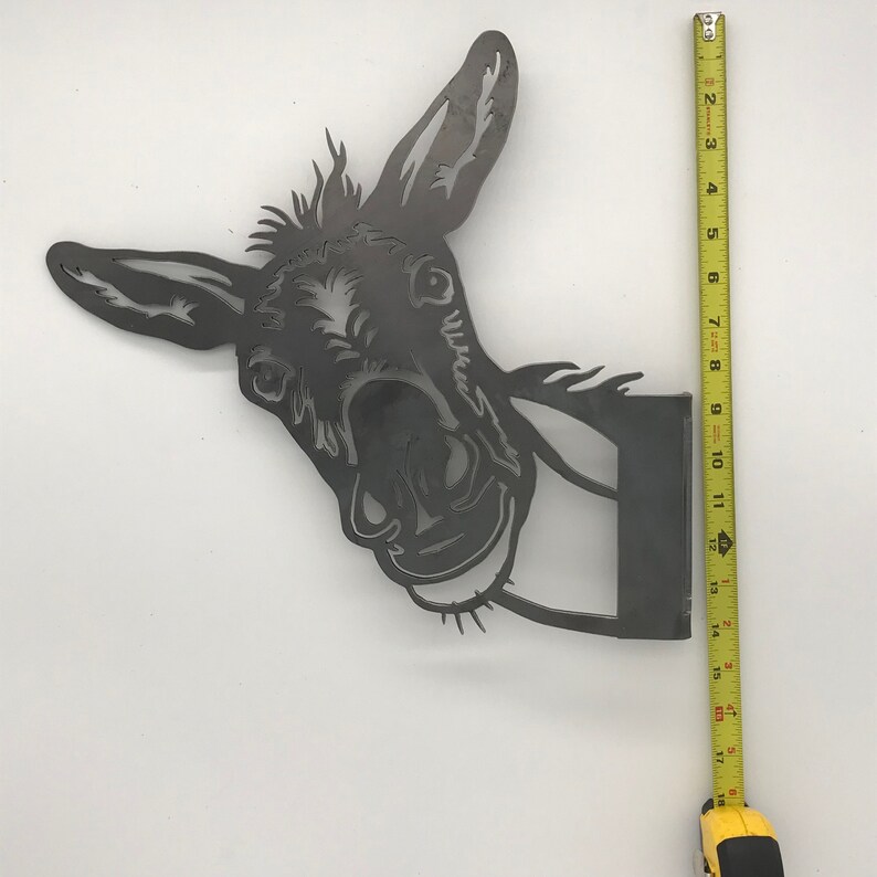 Donkey Steel Metal Art / Metal Decor / Outdoor Decor / Metal - Etsy