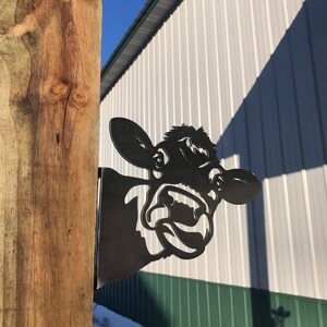 Cow Steel Metal Art / Metal Decor / Outdoor Decor / Metal | Etsy