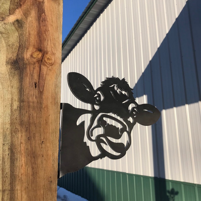Cow Steel Metal Art / Metal Decor / Outdoor Decor / Metal - Etsy