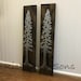 Set of Pine Tree on Knotty Alder / Wood and Metal Signs / Modern Sign ...