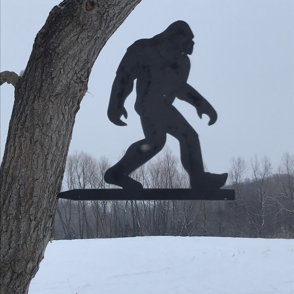 Sasquatch Big Foot Steel Metal Art / Metal Decor / Outdoor | Etsy
