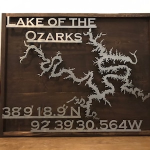 Custom Lake Signs ANY LAKE! 18"x24"/ Wood and Metal Lake Signs / Rustic ...