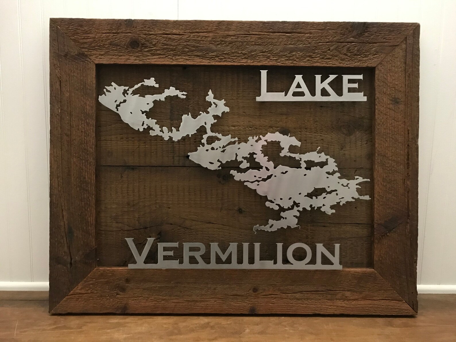 Custom Lake Signs ANY LAKE! 18"x24"/ Wood and Metal Lake Signs / Rustic ...