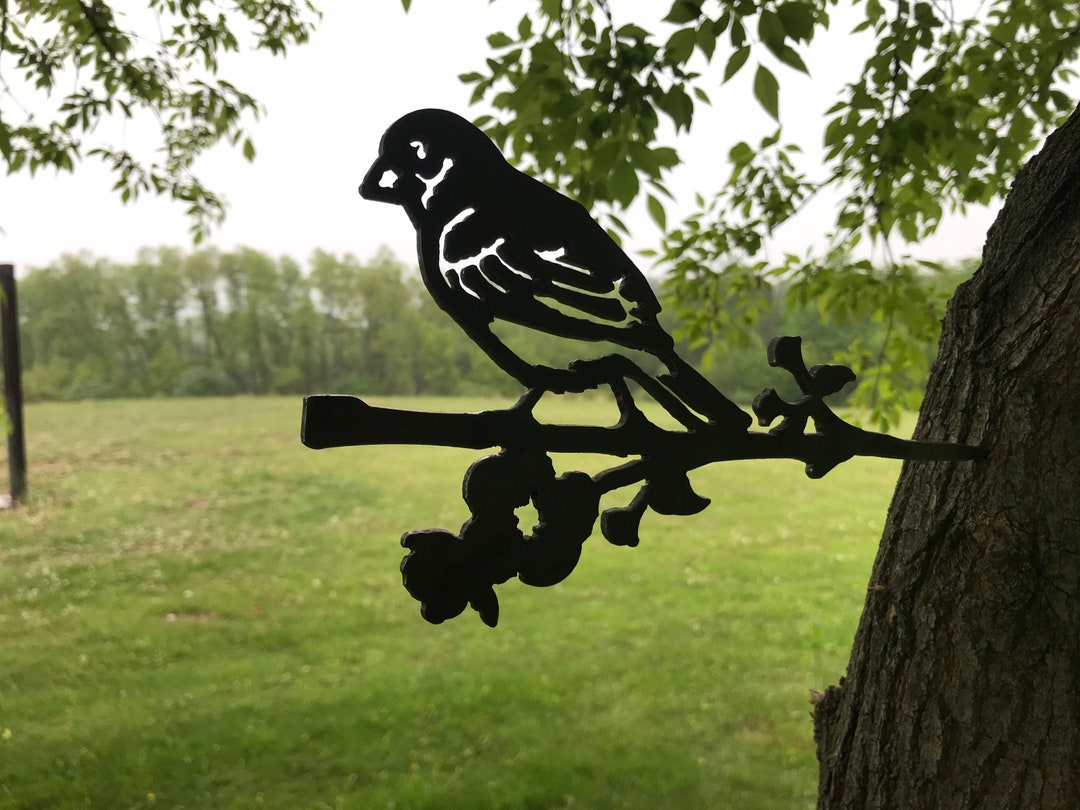 Finch - Steel Metal Art / Metal Decor / Outdoor Decor / Metal Sign ...