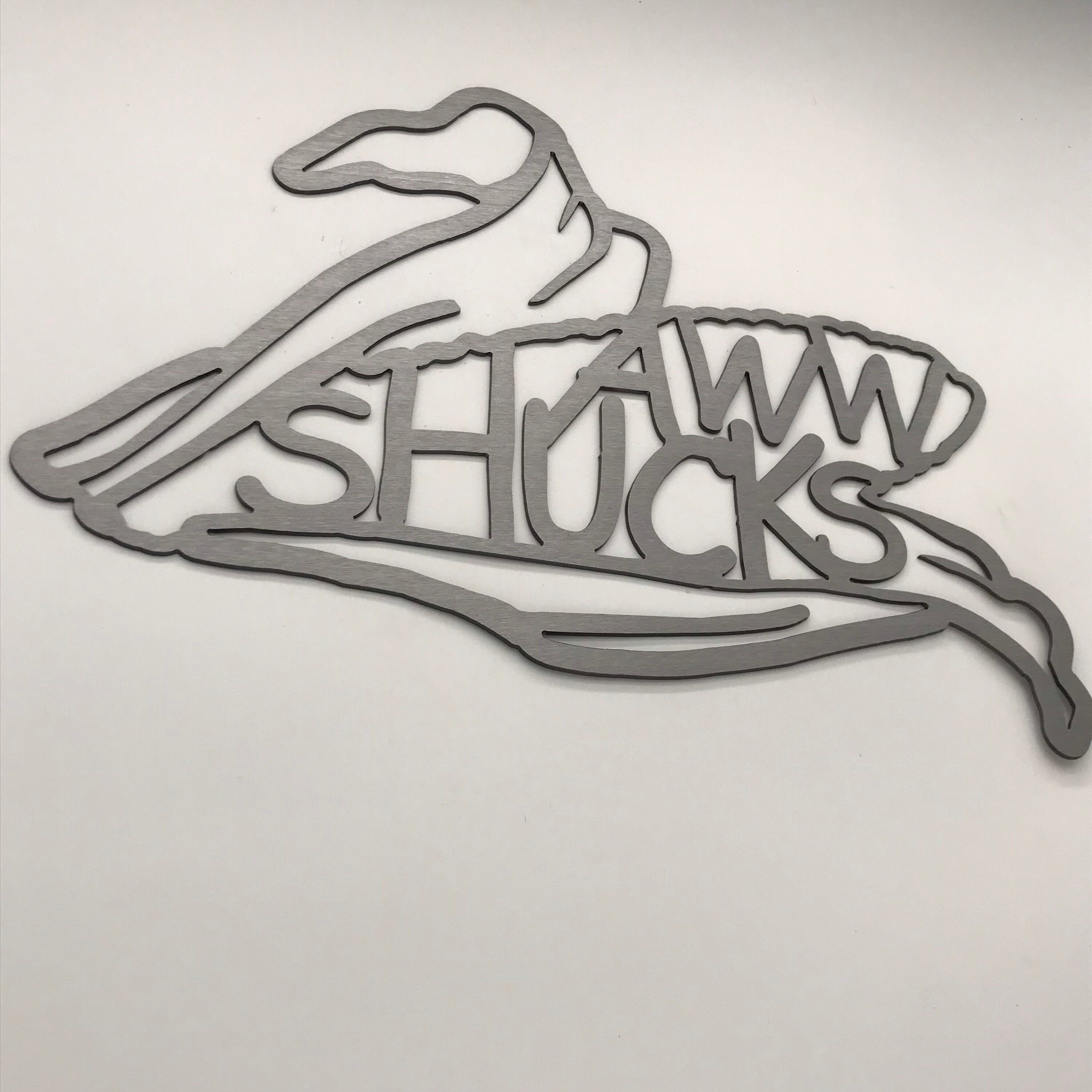 Aww Shucks / Metal Wall Art / Metal Home Decor / Steel Wall - Etsy