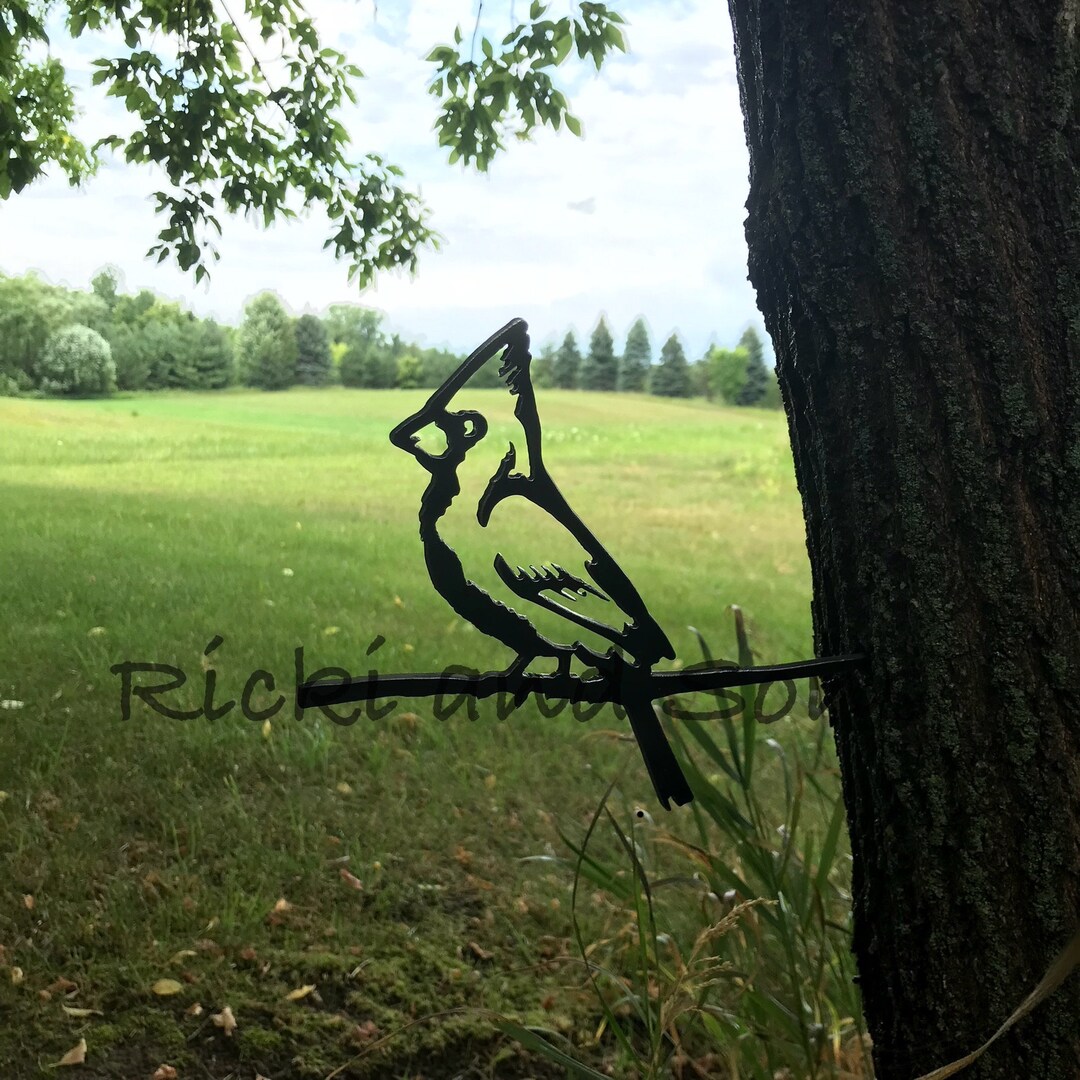 Cardinal - Steel Metal Art / Metal Decor / Outdoor Decor / Metal Sign ...