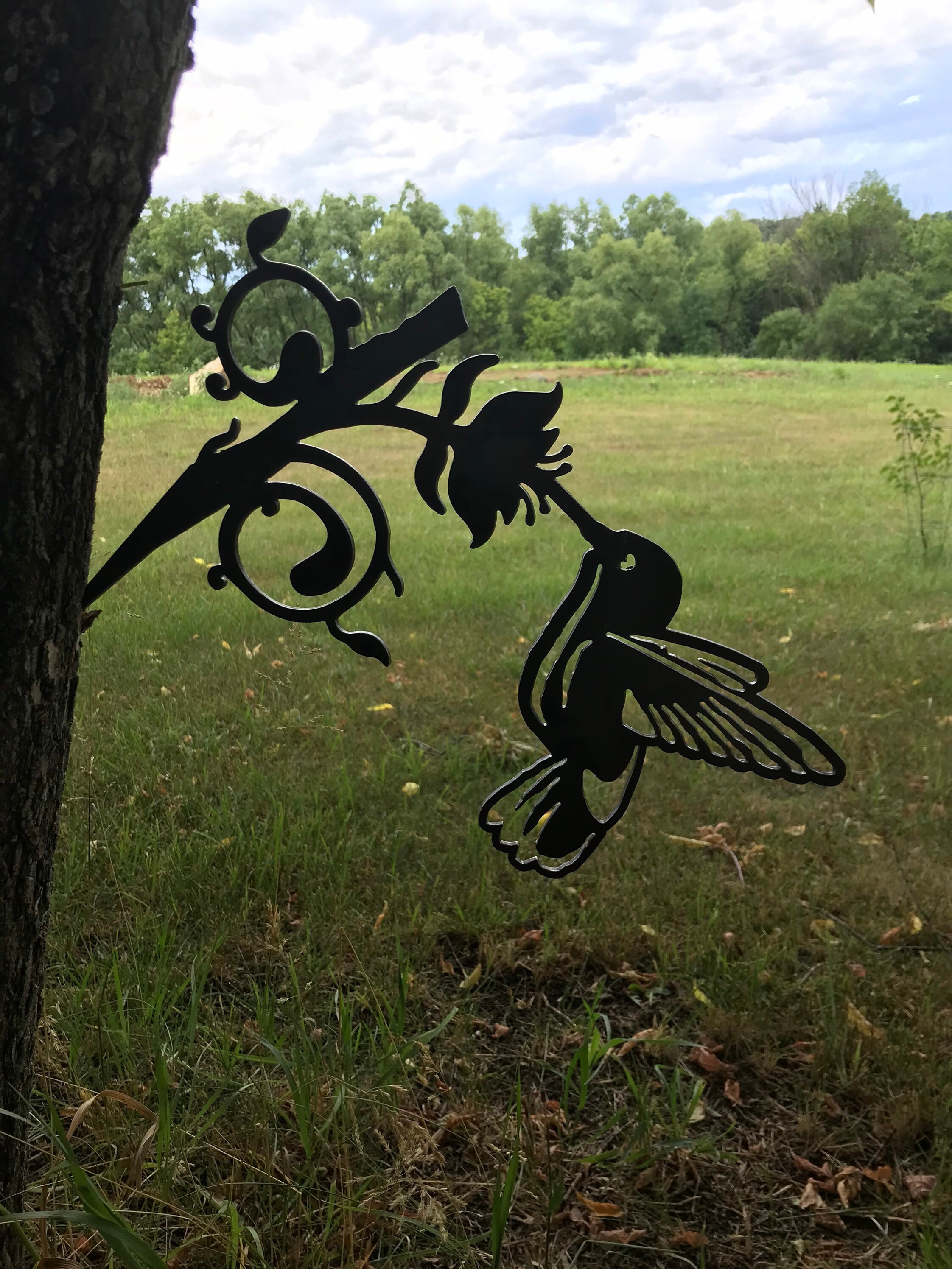 Hummingbird Steel Metal Art / Metal Decor / Outdoor Decor / - Etsy